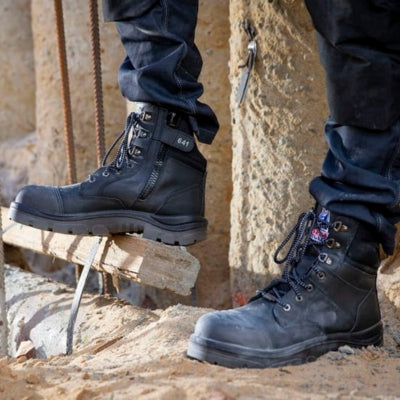 Zip Up Safety Work Boots - DirectPrice
